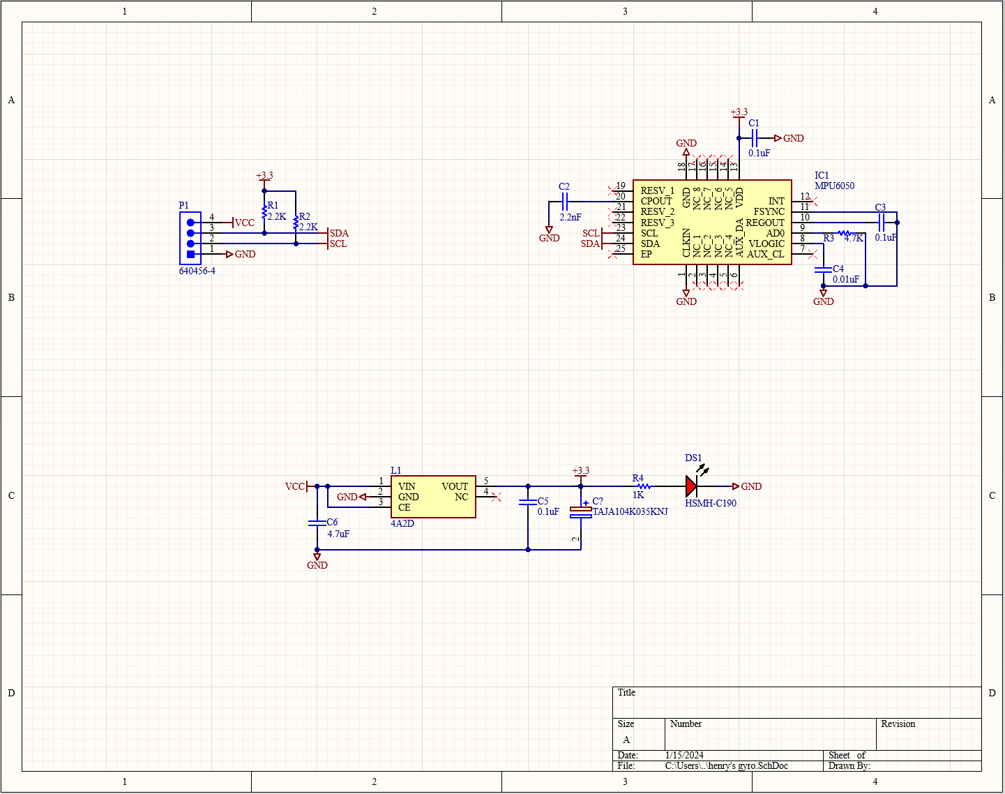 Gyroscope Breakout Board – Sebastian Forenza
